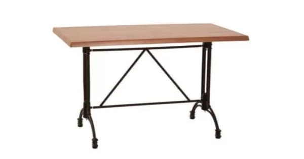King Aluminum Leg Mdf Lam Table - Metal Leg Table